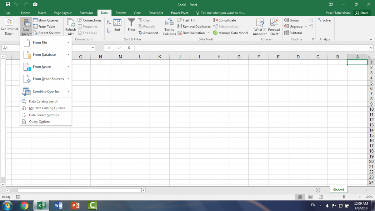 نصب افزونه پاور کوئری - Install Power Query for Excel 2013